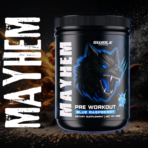 SWOLE Lifestyle MAYHEM Pre Workout 450g – Lift Up Supplements Ltd
